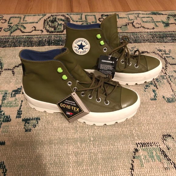 Converse | Shoes | Nwt Converse All Star Green Platform Sneakers | Poshmark